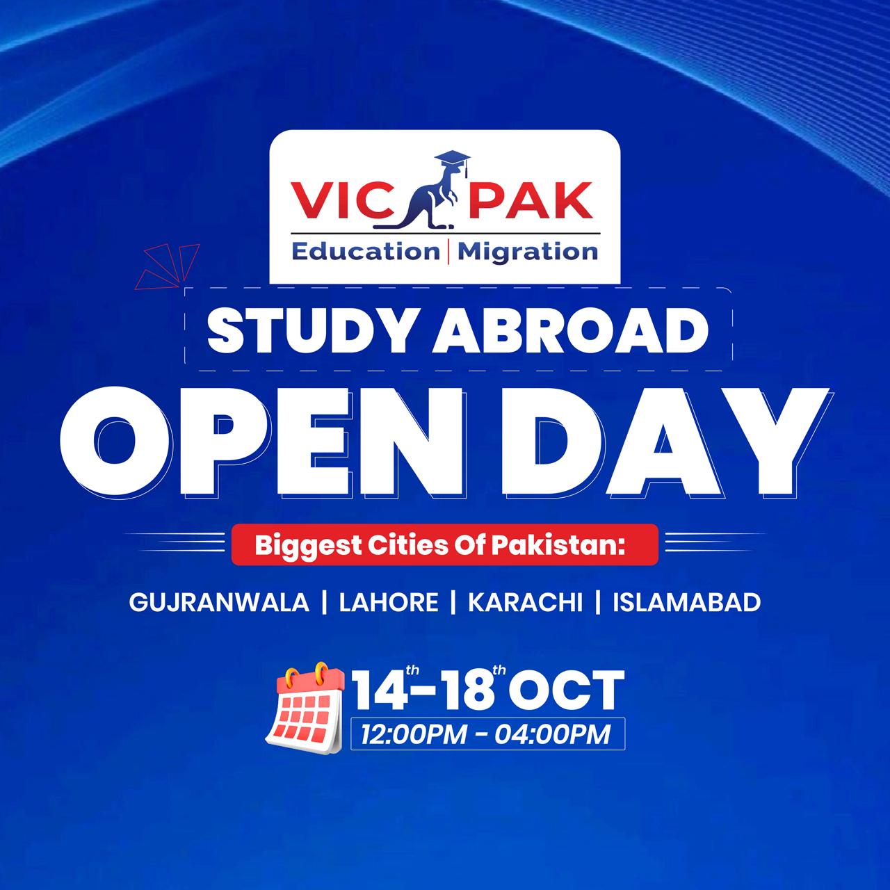 OPEN DAY 2025 | Gujranwala, Lahore, Karachi, Islamabad